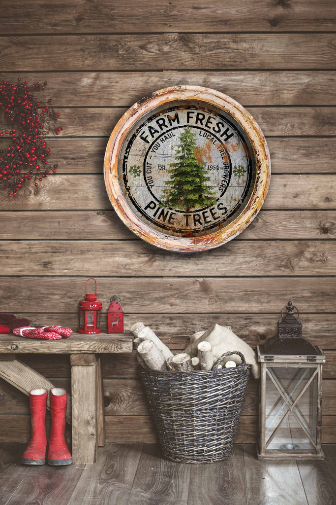 Farm Fresh Pine Trees - Circle Artwork – TroubleMaker Trading Company